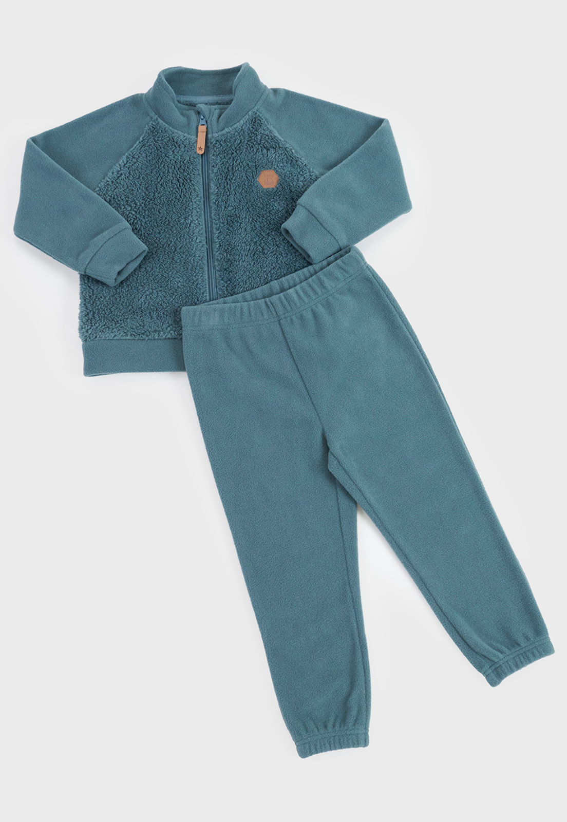 Corona - Conjunto Bebé Polar Cierre Verde | Ofertitas